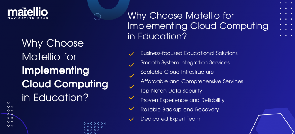 Cloud Computing in Education: Benefits, Challenges, and Implementation Process - Matellio Inc