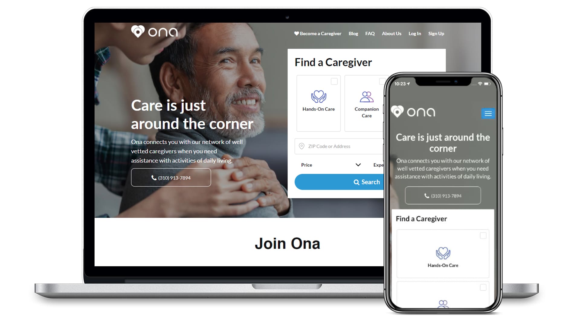 MyOna Care | Home Care Services App - Matellio