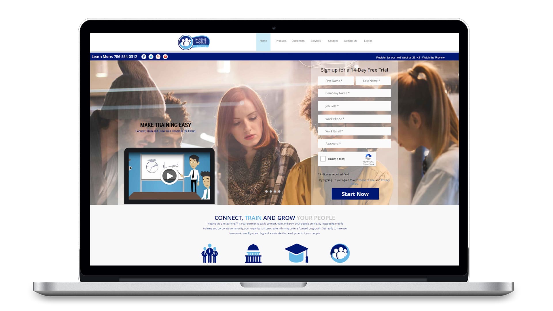 Imagine Mobile Learning | Online eLearning Portal - Matellio