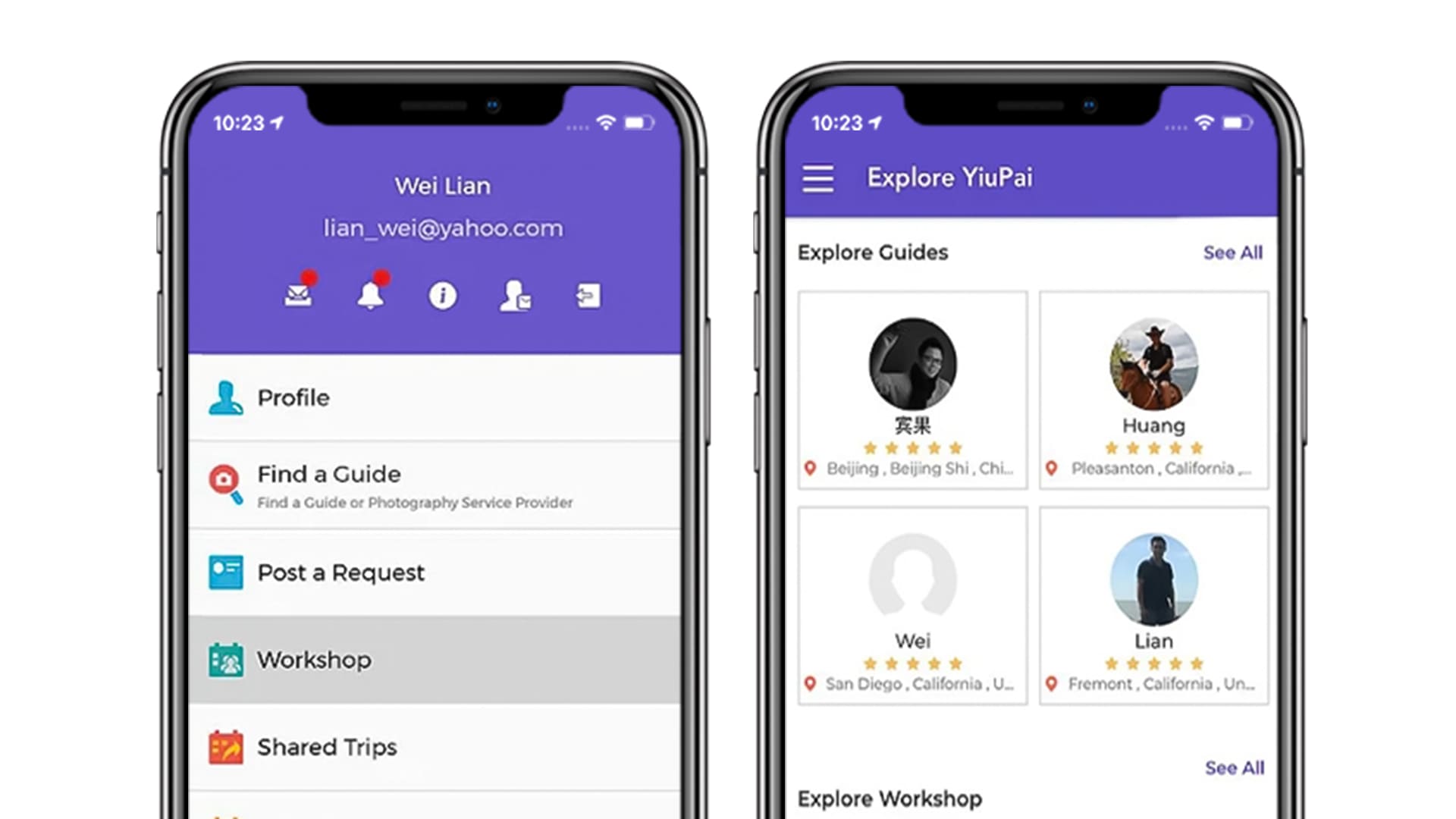 YiuPai | Professional Photography App and Website Development - Matellio