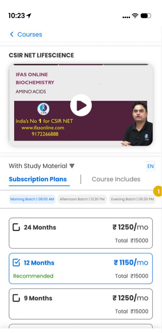 IFAS | eLearning App | Online Education Portal - Matellio